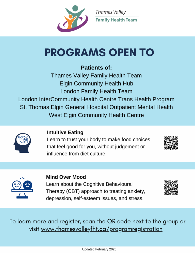 Register for a Program - Thames Valley FHT